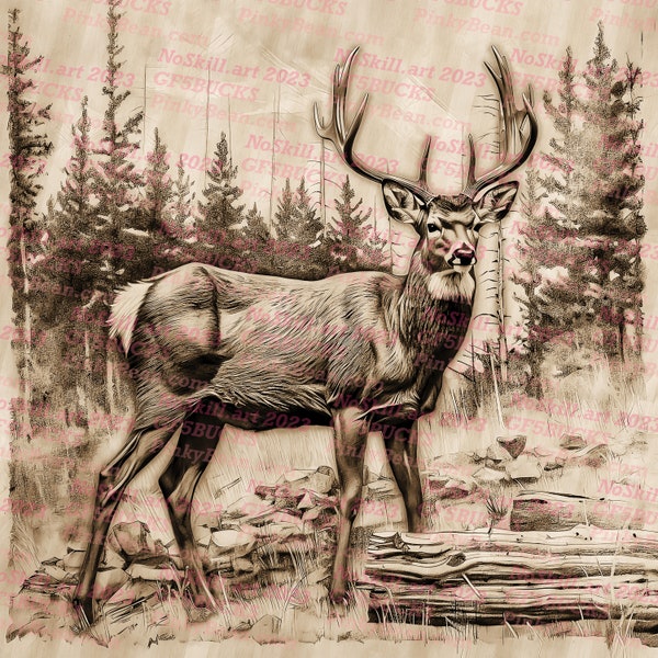 Deer Laser File 3d - Etsy