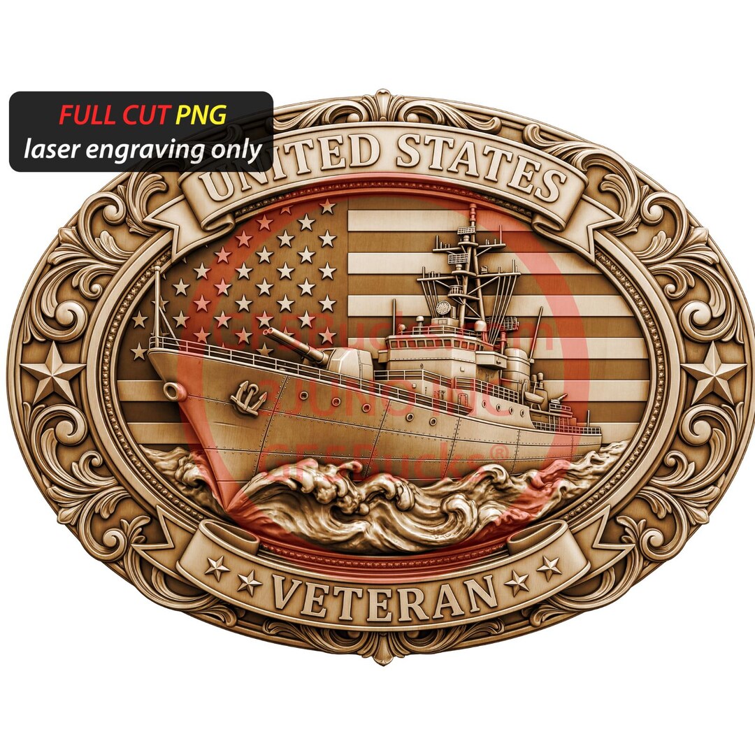 3D Illusion Laser-ready PNG | US Veteran | Ultra-realistic Engraving ...