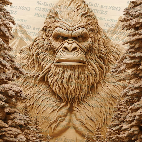 Bigfoot 3d Print File - Etsy
