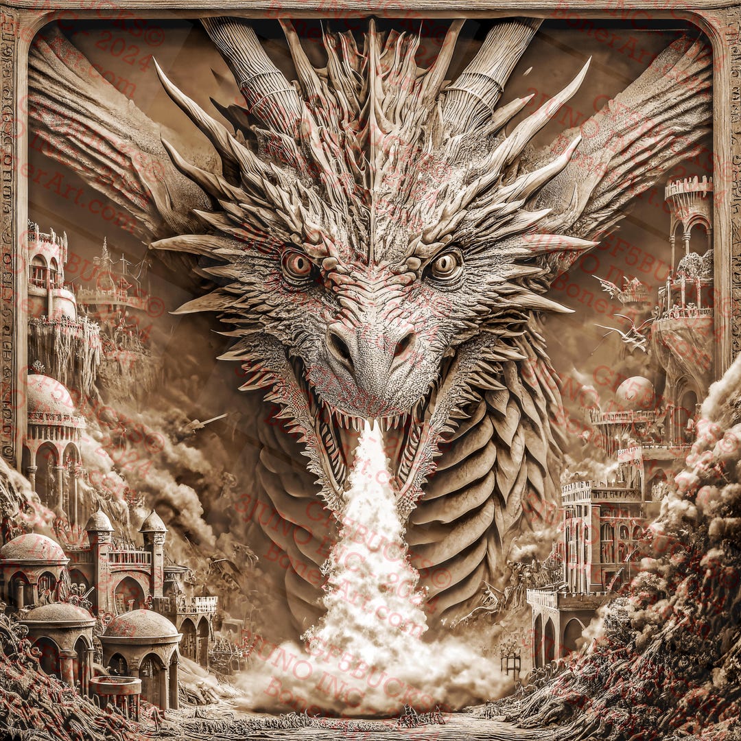 Just A Dragon | Laser Burn PNG | 3D Illusion | Engrave | Laser Ready ...