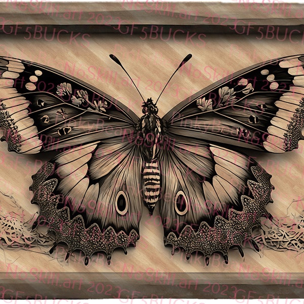 Butterfly Engraving - Etsy