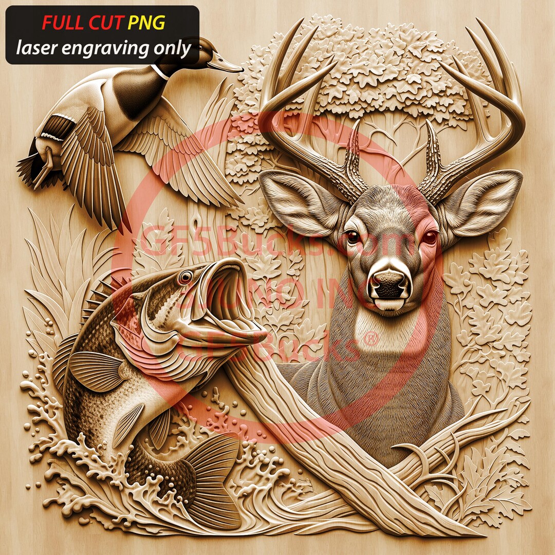 3D Illusion Laser-ready PNG | Outdoor Wildlife | Ultra-realistic ...