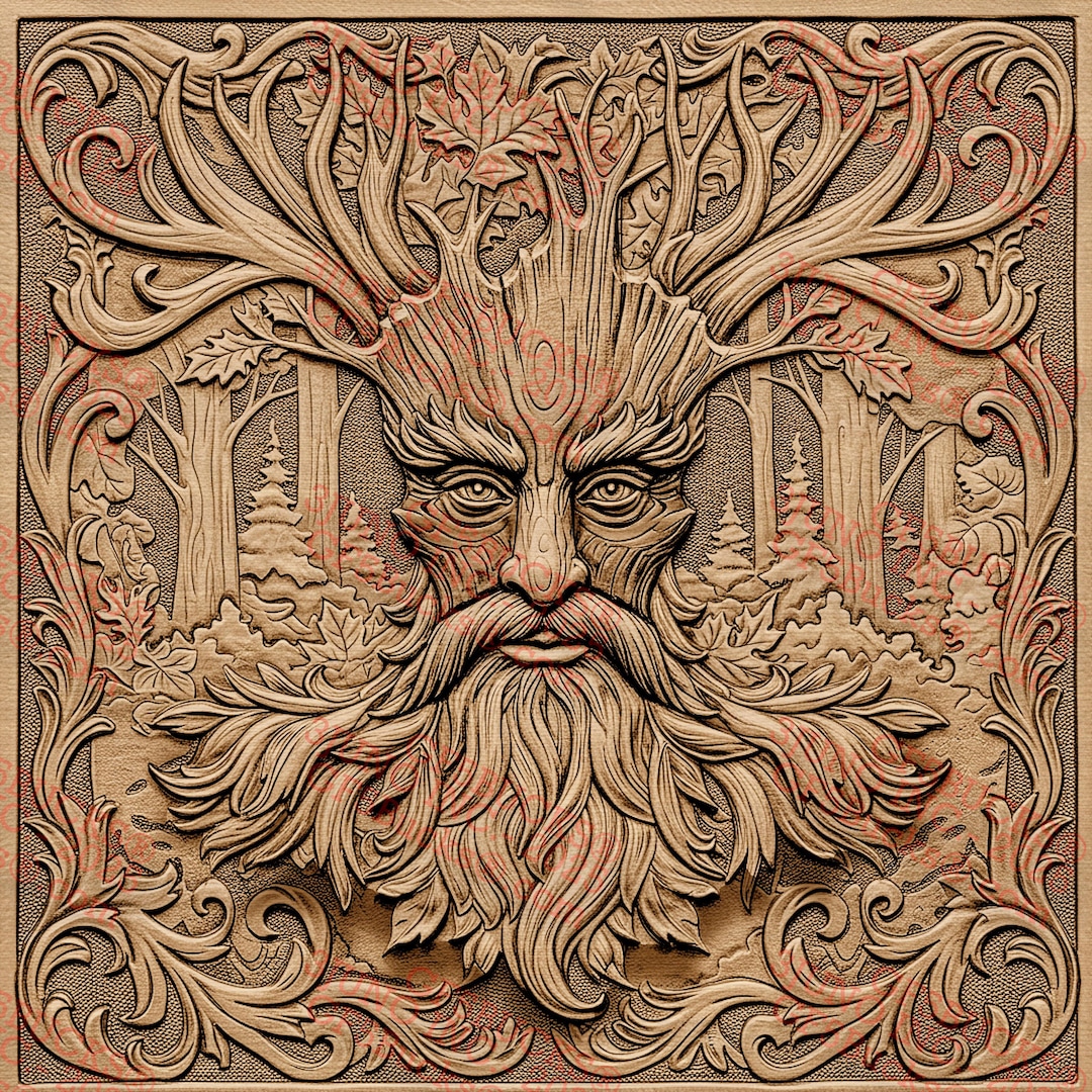 Tree Man 3D Illusion PNG Laser Engraving File Gf5bucks® | Forest Spirt ...