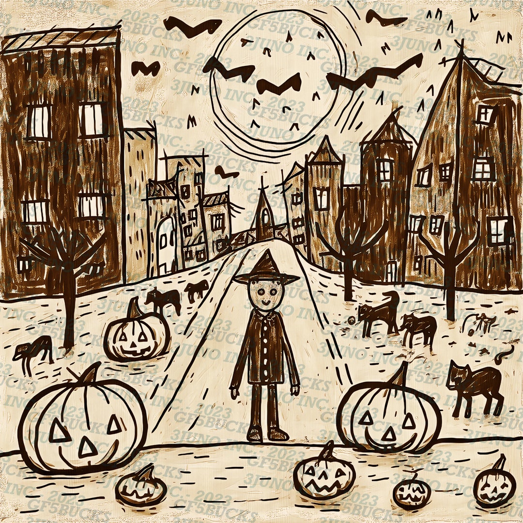 Unique Flats Art Whimsical and Child-like Styles One-of-a-kind ...