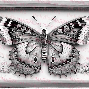 Monarch Butterfly With Faux Frame - Digital Design File for 3D Illusion ...
