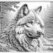 Ethereal 3D Wolf Illusion Laser PNG Digital File for Engraving Instant ...