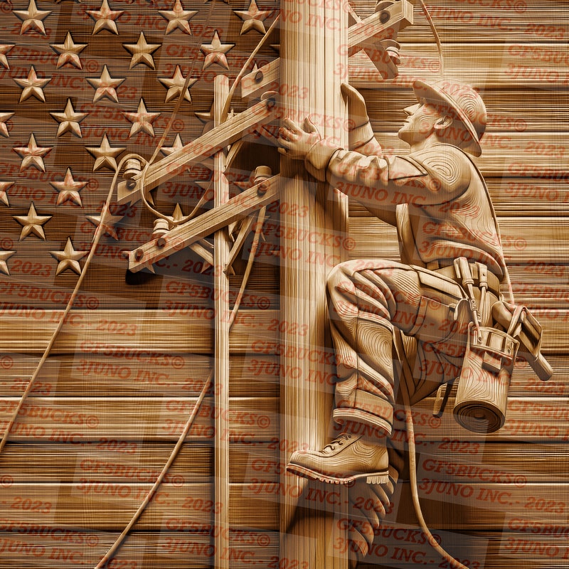 Lineman Wall Art - Etsy