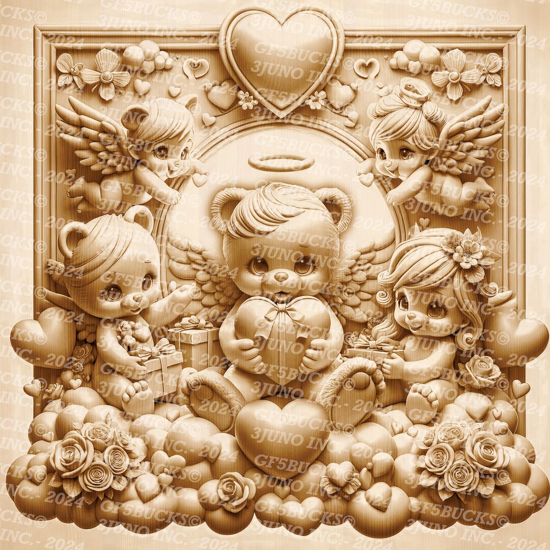 3D Illusion | Laser PNG Digital File | for Engraving | Laser Ready ...