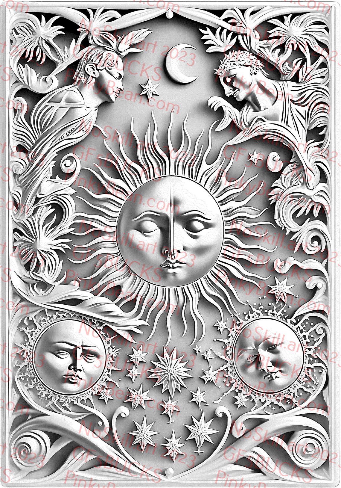 Laser Burn PNG | 3D Illusion | Engrave | Laser Ready | Digital Design ...