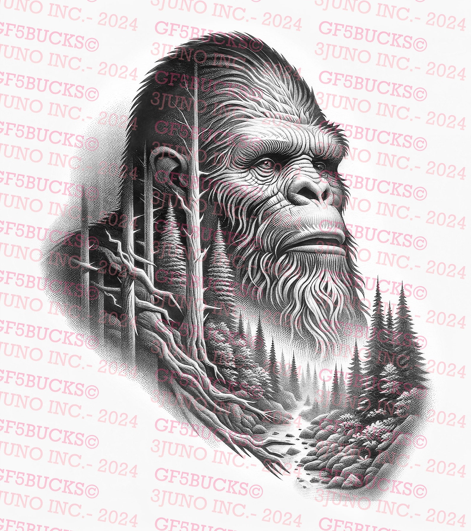 3D Illusion | Laser PNG Digital File | for Engraving | Laser Ready ...