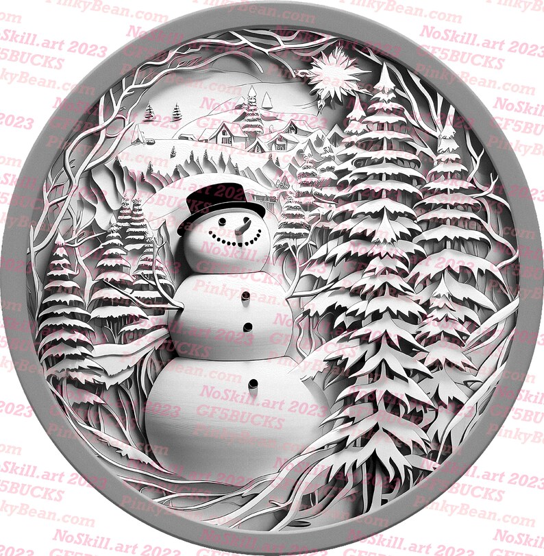 3D Illusion | Laser Burn PNG Digital File | Perfect for Engraving ...