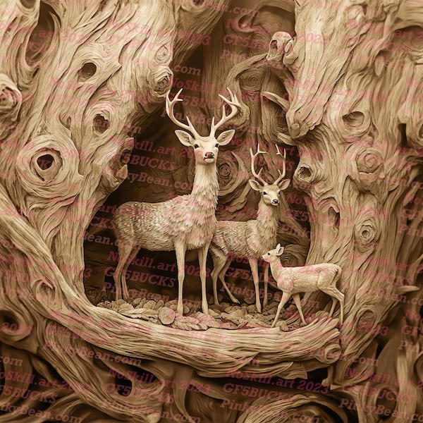 Deer 3d Deer - Etsy