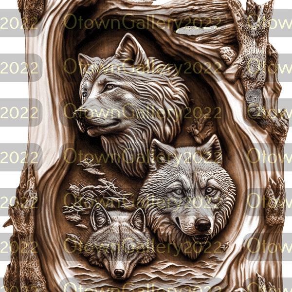 Wolf 3d Laser Engraving File - Etsy