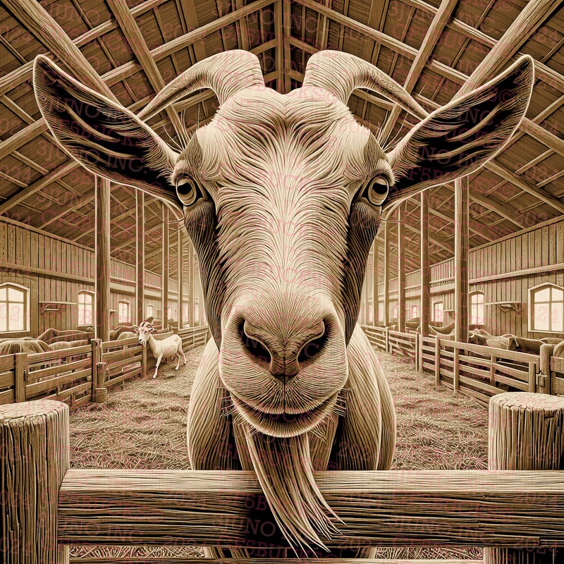 3d Illusion Goat Laser - Etsy