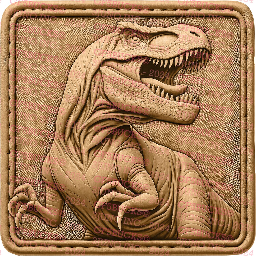 3D Illusion Trex, T-rex - Instant Download PNG File for Laser Engraving ...