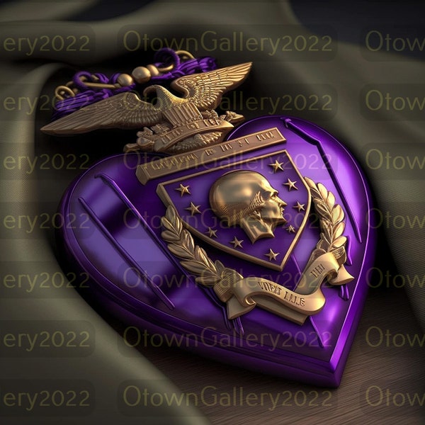 Purple Heart - Etsy