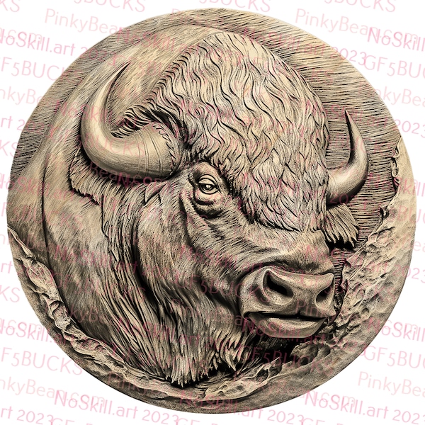 Bison Laser Cut File - Etsy