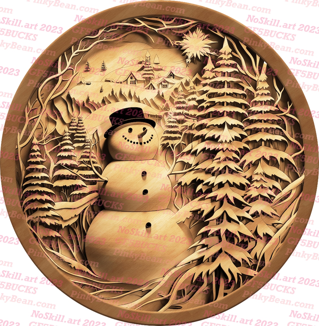 3D Illusion | Laser Burn PNG Digital File | Perfect for Engraving ...