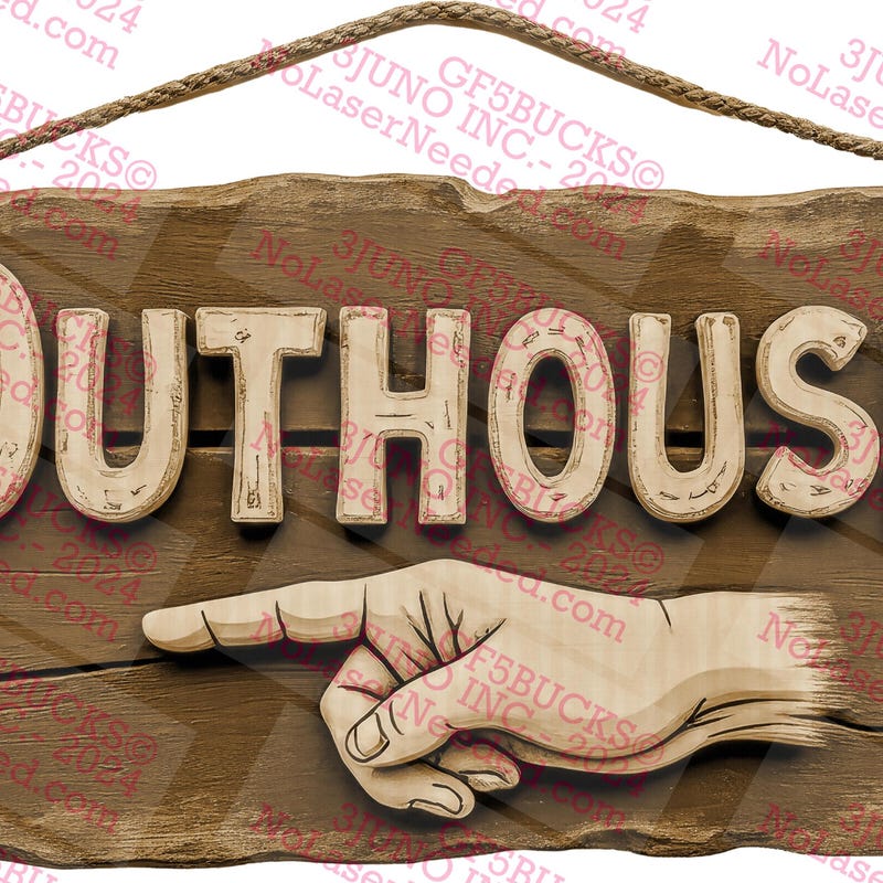 Outhouse Sign - Etsy