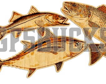 Redfish Laser File - Etsy