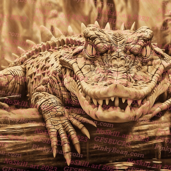 Alligator 3d File Cnc - Etsy
