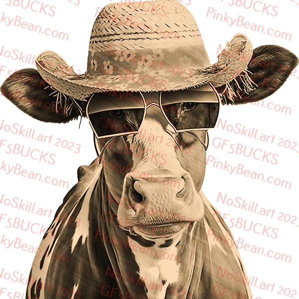 Cow Burned Hat - Etsy