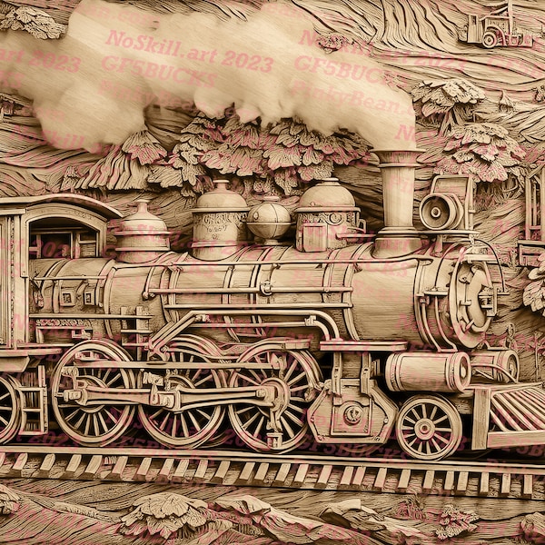 Laser Cut Locomotive - Etsy