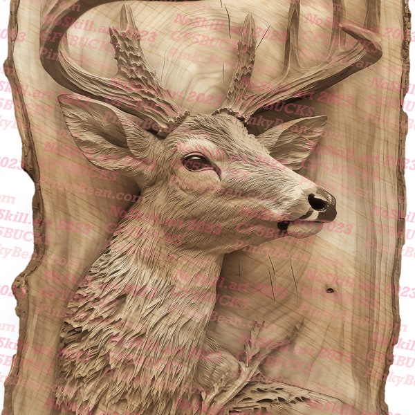 Deer 3d laser file - Etsy.de
