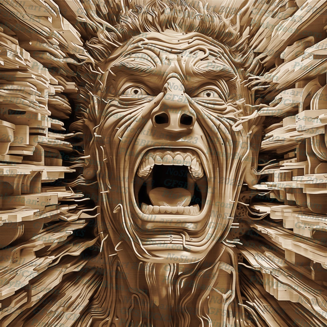 3D Illusion | Laser Burn PNG Digital File | Perfect for Engraving ...