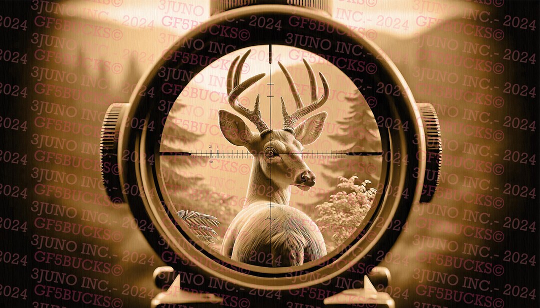 Scoped Deer Hunt 3D Illusion Digital File - Laser Engraving Ready ...