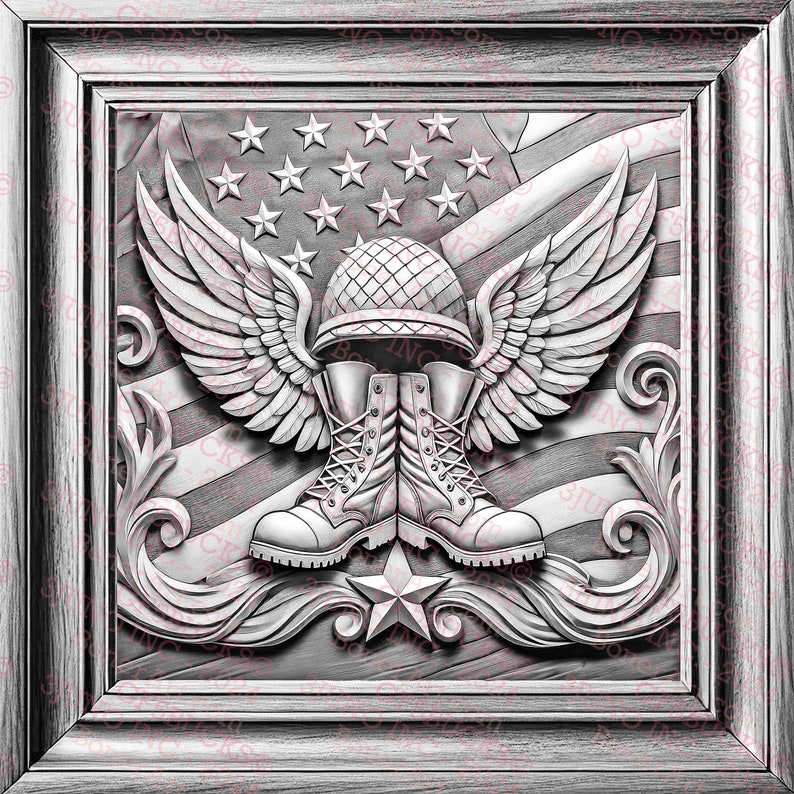3D Illusion | Laser Burn PNG Digital File | for Engraving | Laser Ready ...