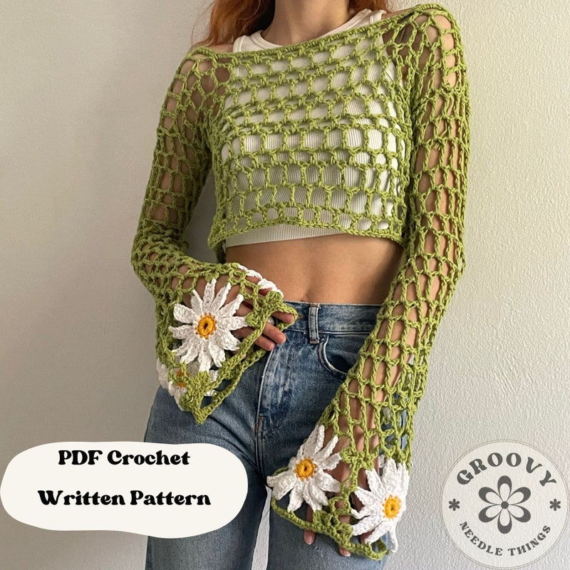 Crochet Daisy Top - Etsy