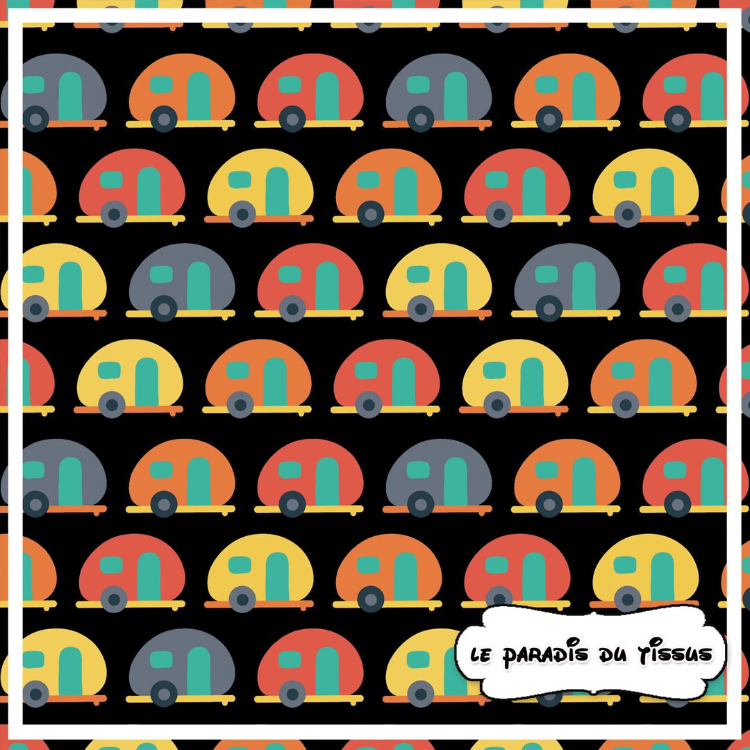 Camping Seamless Pattern for Fabric Printing - Etsy