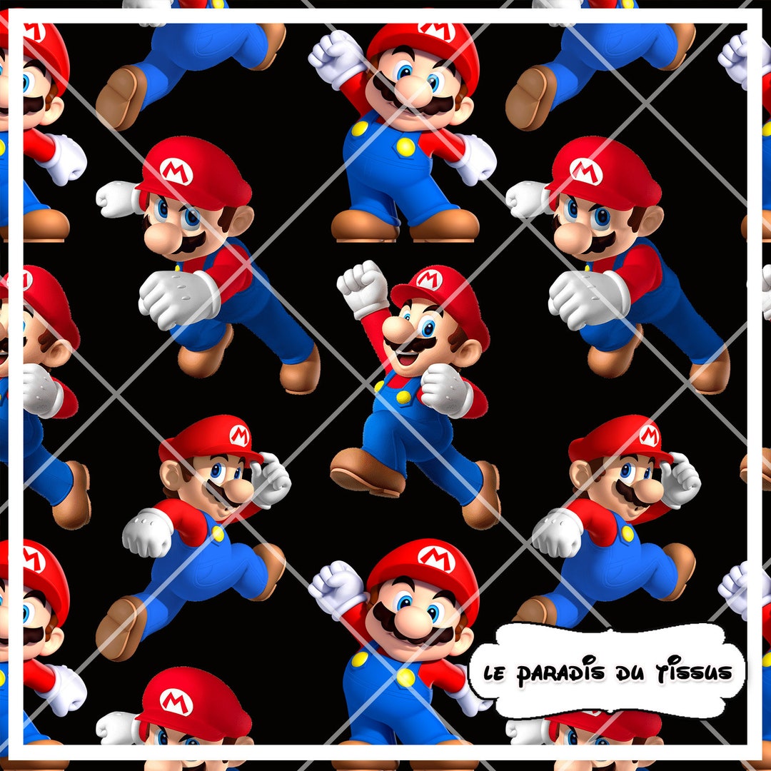 Mario Bros Seamless Pattern Fro Fabric Printing - Etsy