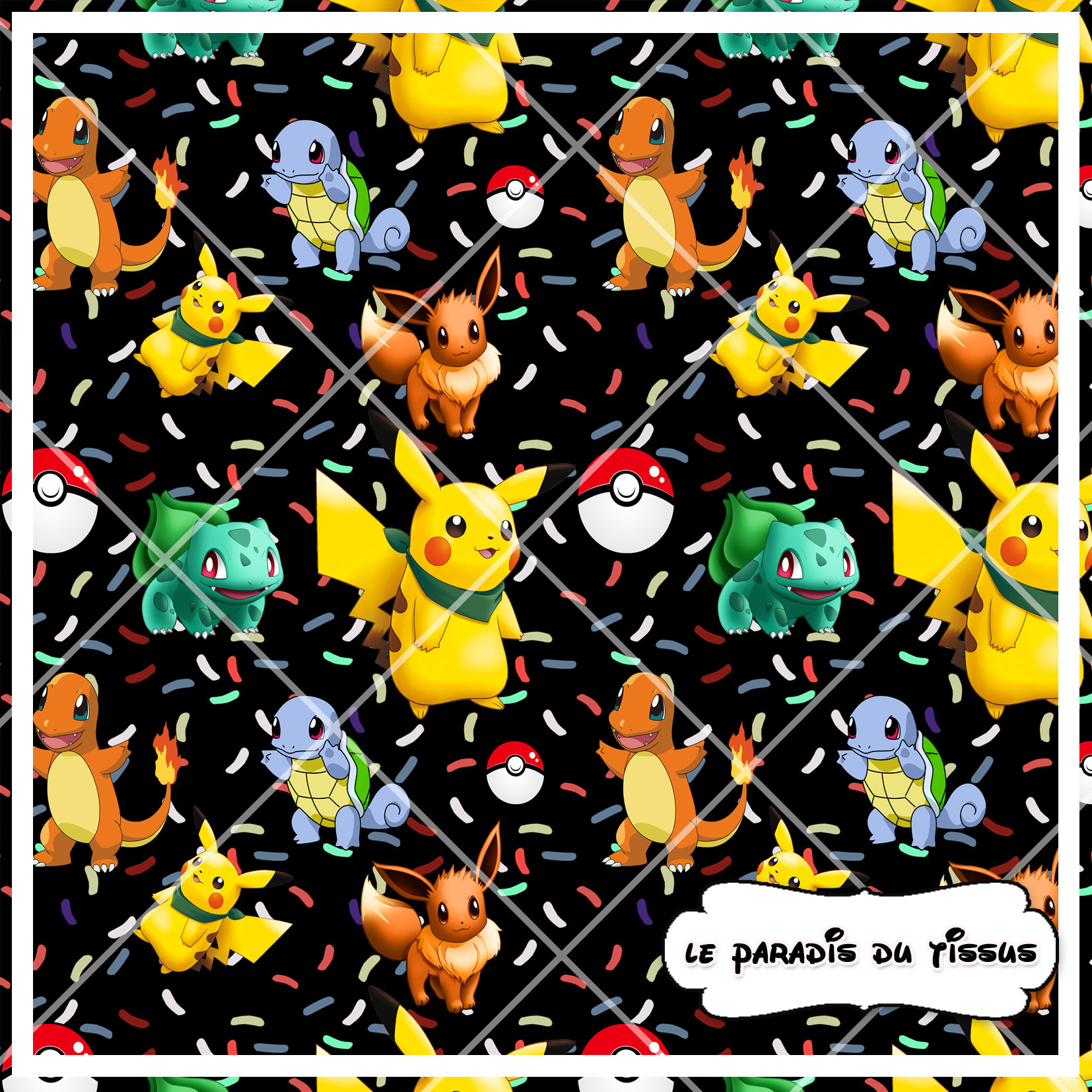 Pokemon Cartoon Seamless Pattern for Fabric Printing - Etsy