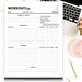 Workout Log Instant Download | Fitness Planner | A4, A5, US Letter - Etsy