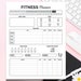 Fitness Planner Instant Download | Workout Tracker | A4, A5, US Letter ...