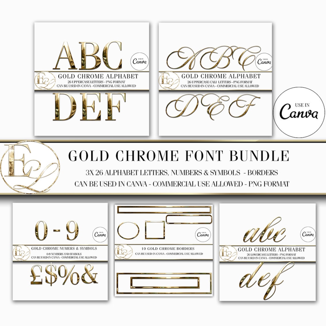 Gold Chrome Alphabet Gold Text Gold Clipart Metallic Alphabet Chrome ...