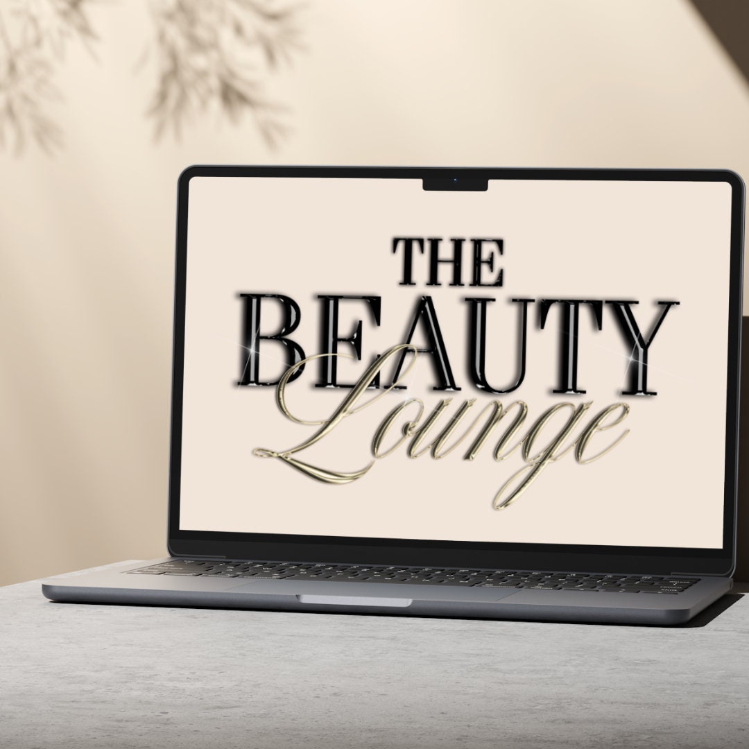 Pre Made Logo, Luxury Logo, Aesthetics Logo, Beauty Logo, Gold Logo - Etsy