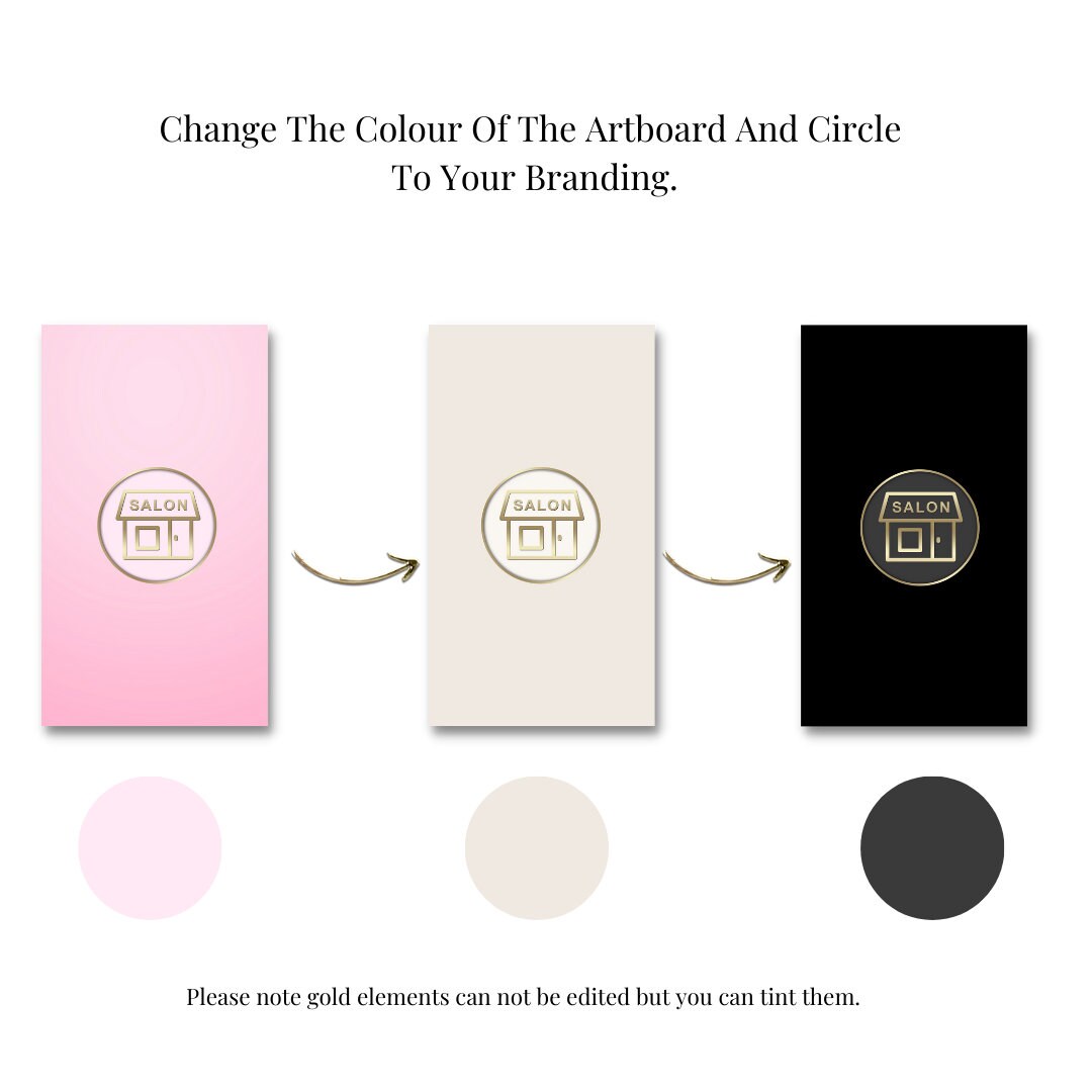 Gold Highlight Covers Gold Highlights Canva Highlights Lash Tech ...