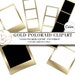 Gold Polaroid Clipart | Gold Clipart | Gold Picture Frames ...