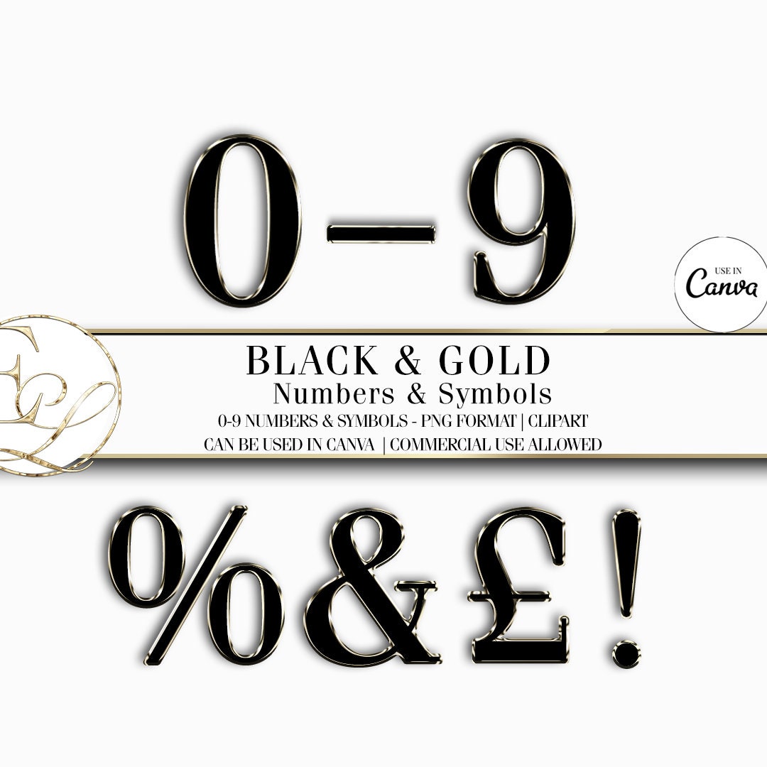 Black and Gold Alphabet gold Alphabet gold Borders Gold Clipart Chrome ...