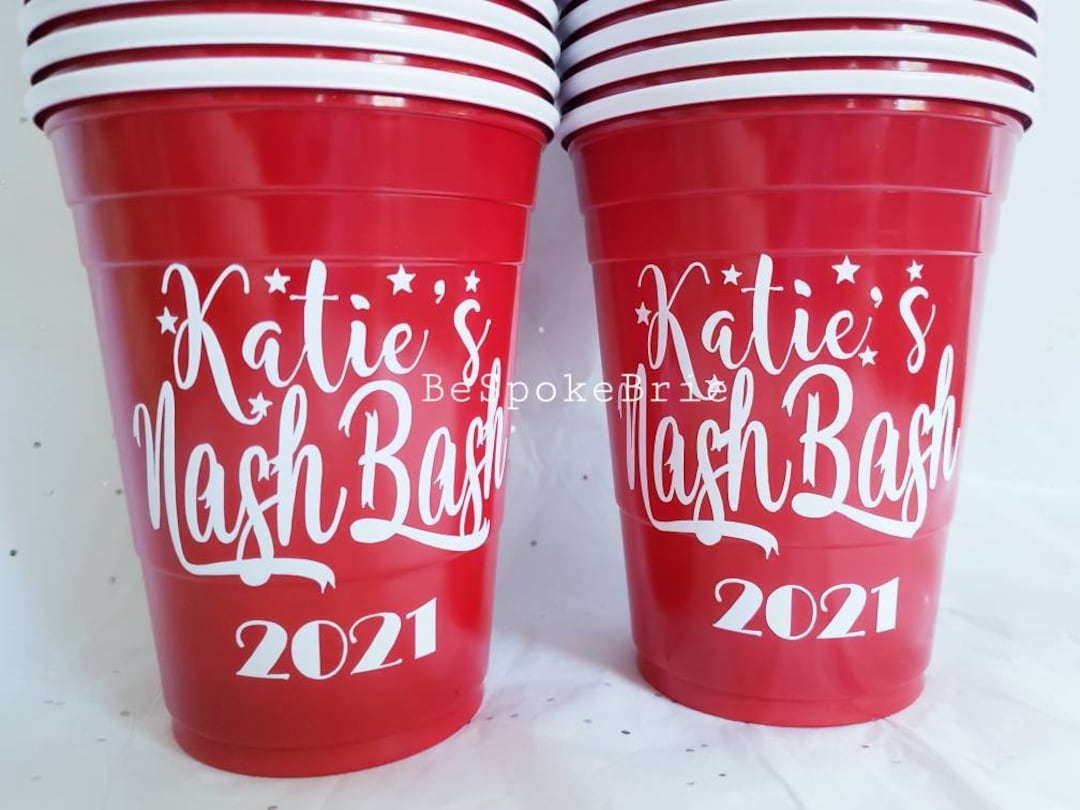 Plastic Party Cups - Personalized - Etsy