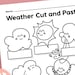 Weather Cut and Paste • Hands-on Gluing Activity Printable K-2+ - Etsy