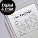 My Feelings • A Cute Feelings Check-in Printable K-3+ - Etsy