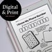 I Know My Phone Number • A Cute Printable Worksheet Grades K-2+ - Etsy