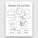 Weather Cut and Paste • Hands-on Gluing Activity Printable K-2+ - Etsy