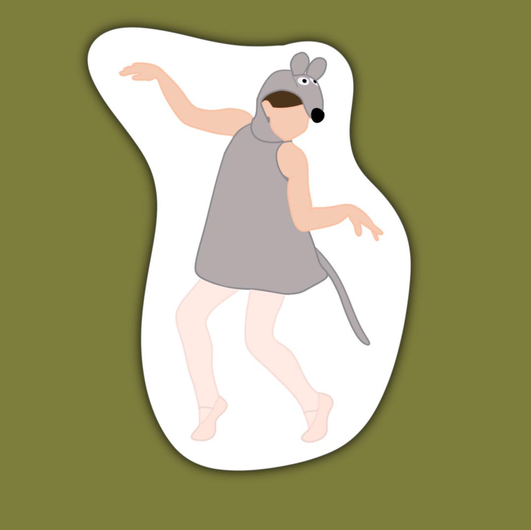 Mouse Dancer From the Nutcracker Sticker - Etsy