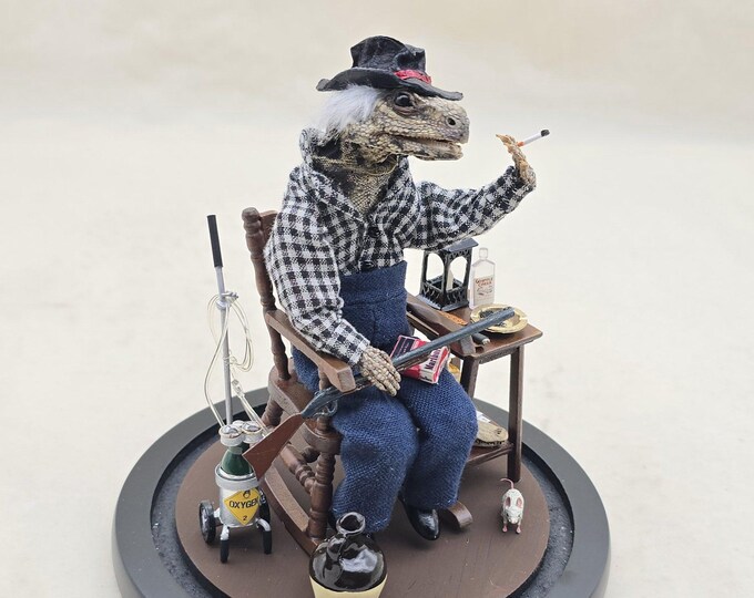Mummified Real Uromastyx Lizard Taxidermy Southern Hillbilly Cowboy ...