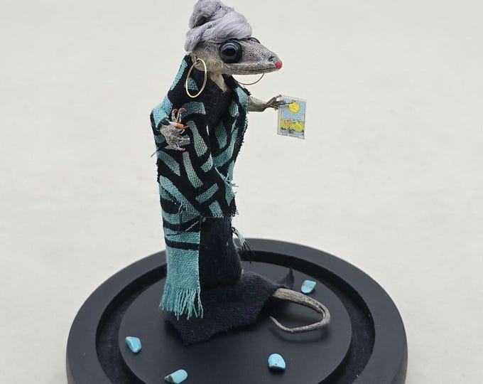 Mummified Real Gecko Lizard Tarot Fortune Teller Taxidermy Rat Snake ...